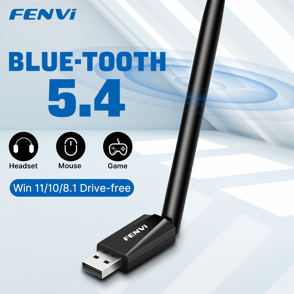 Jual fenvi USB Bluetooth 5.4 Adapter Wireless USB Dongle Receiver Blue ...