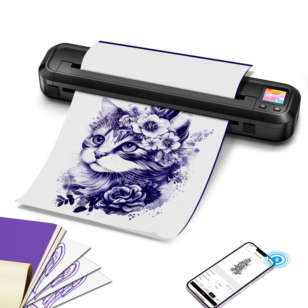 Jual MHT-500 Upgraded Tattoo Stencil Printer with LCD Screen Wireless ...