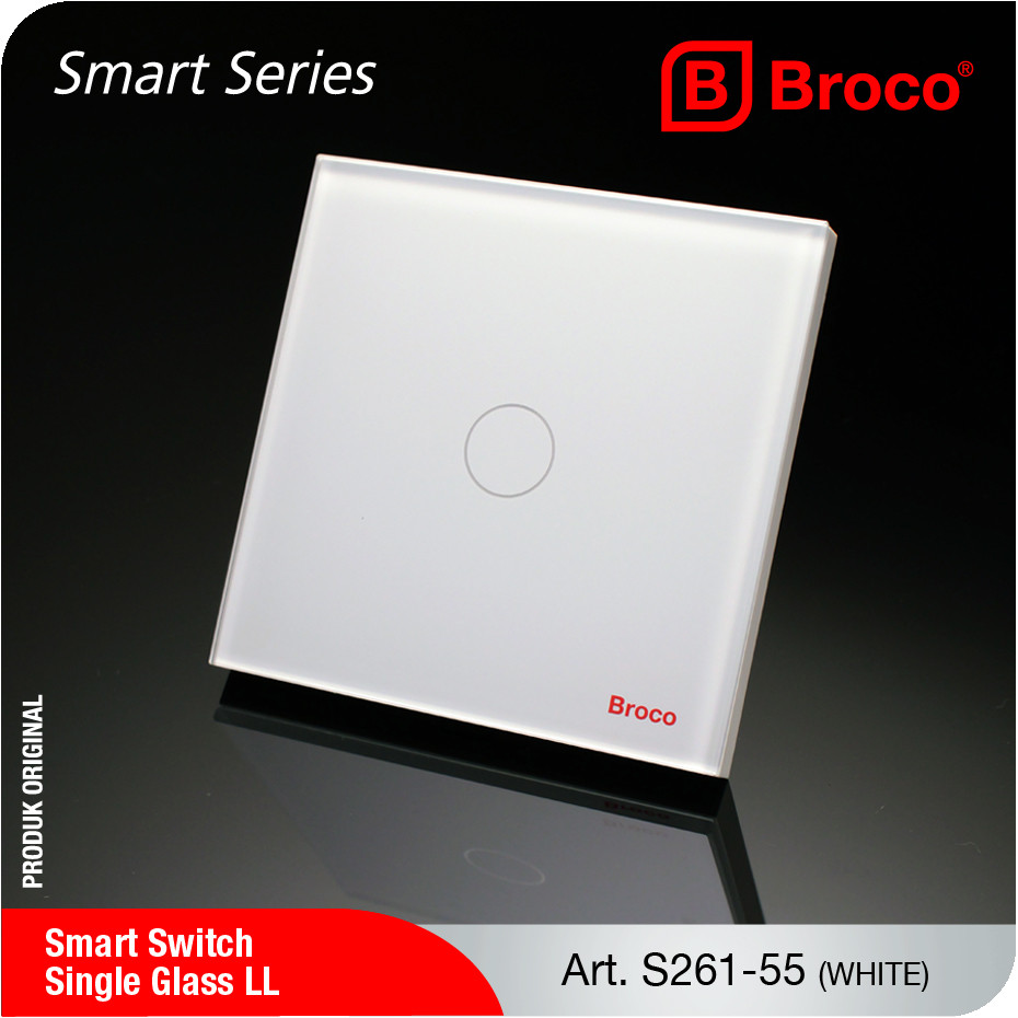 Jual Broco Electrical Smart Switch Single Glass (LL) S261 | Shopee ...