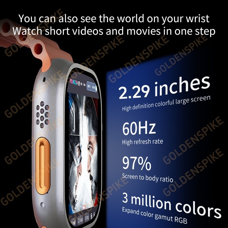 Jual DW100 Pro Android Smartwatch Fingerprint Unlock Control Smart ...
