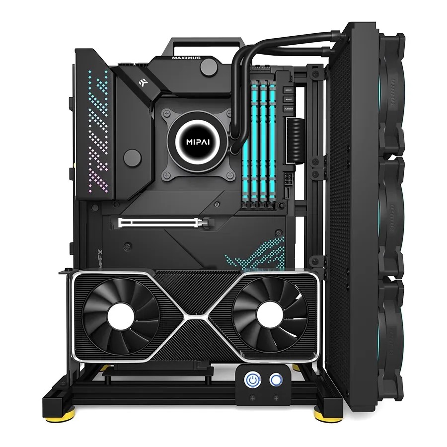 Jual Open Computer Case Frame ITX MATX ATX Aluminum Alloy Desktop ...