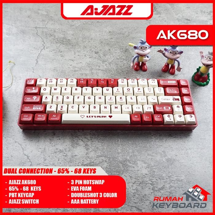 Jual (Expert) MECHANICAL KEYBOARD - AJAZZ AK680 - 65% - 2 MODE - RGB ...
