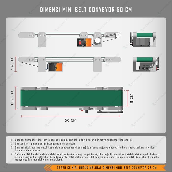 Jual Promo Evoteknologi Mini Belt Conveyor Mini Konveyor Terlaris ...