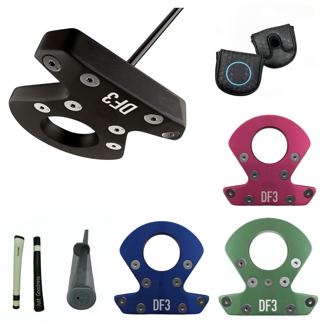 Jual DF3 Golf Putter Balanced Zero Torque Putter Black Blue Green Pink ...