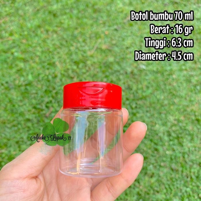 Jual Botol lada 70 ml botol bumbu bubuk 70 ml tempat bumbu 70 ml tebal ...