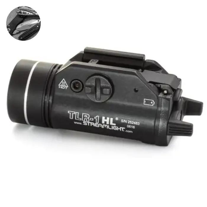Jual Streamlight TLR-1 HL 1000 Lumen LED Tactical Weapon Light Long Gun Kit, CR123A, White, 1000 ...