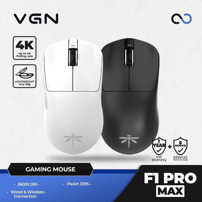 Jual VGN Dragonfly F1 PRO MAX 4K Wireless Light Weight Gaming Mouse ...
