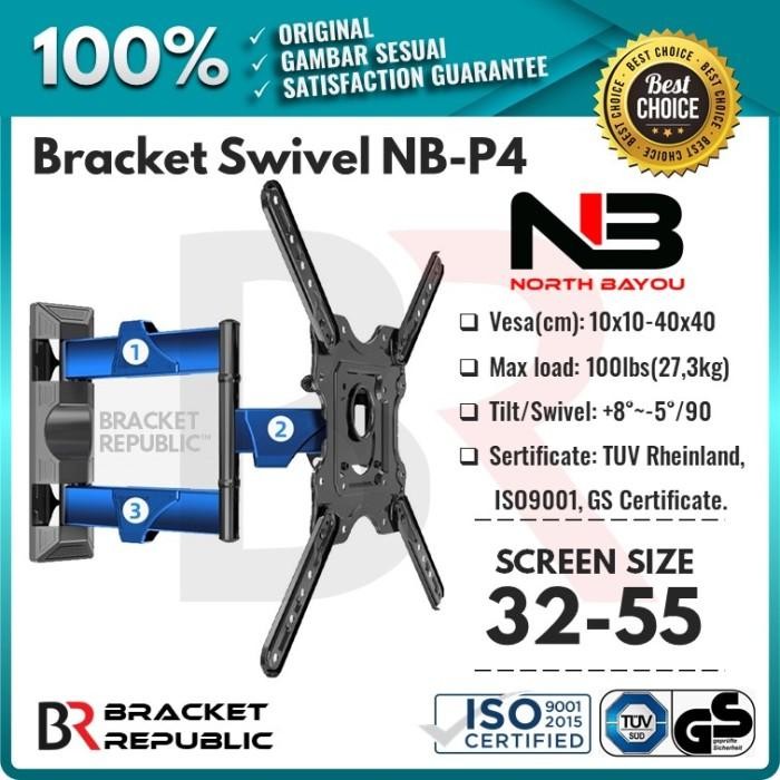 Jual [Expret] Bracket TV Swivel North Bayou NB P4 32-55 Inch | Shopee ...