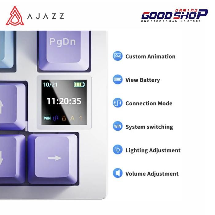 Jual Ajazz Ak820 Gts Pro 75% Tri-E Connection - Mechanical Keyboard | Shopee Indonesia