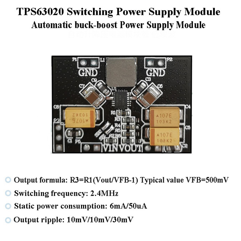 Jual TPS63020 Automatic Boost Buck Switching Power Supply Board Step-up ...