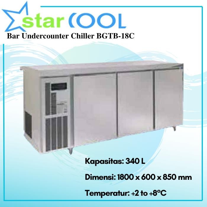 Jual BAR UNDERCOUNTER CHILLER STARCOOL BGTB-18C LEBAR 60CM | Shopee ...