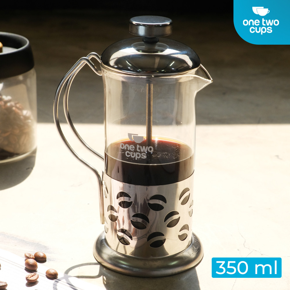 Jual One Two Cups Teko Kopi French Press Coffee Maker Pot 350ml - KG72I ...