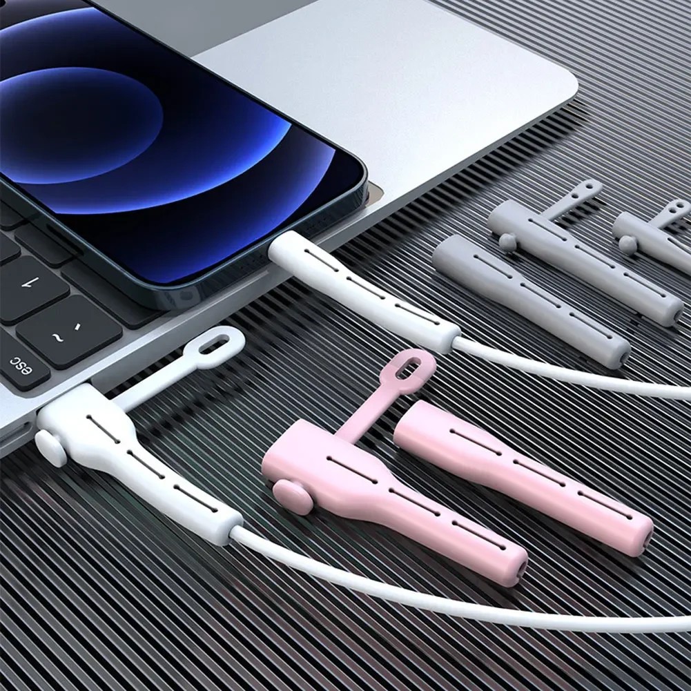 Jual Soft Silicone Charger Cable Winder Protector USB Type C Anti-break ...