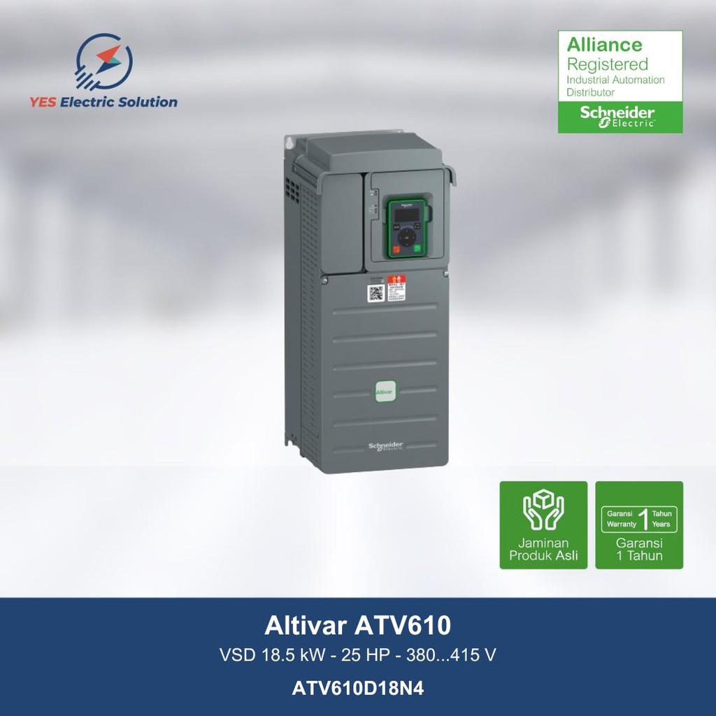 Jual Schneider Altivar ATV610 Variable Speed Drive 18.5kW 25HP ...