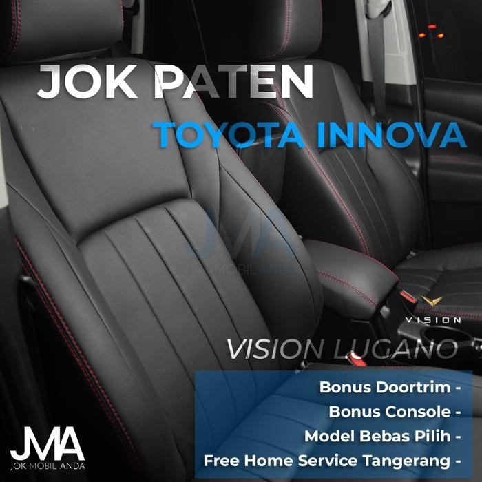 Jual Jok Paten Kulit Mobil Toyota Kijang Innova Vision Lugano | Shopee ...