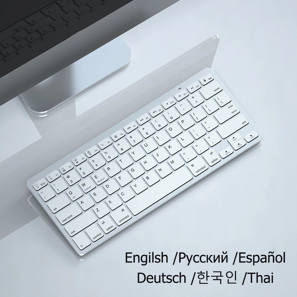 Jual Bluetooth Wireless Keyboard Russian Thai Korean German Spanish ...