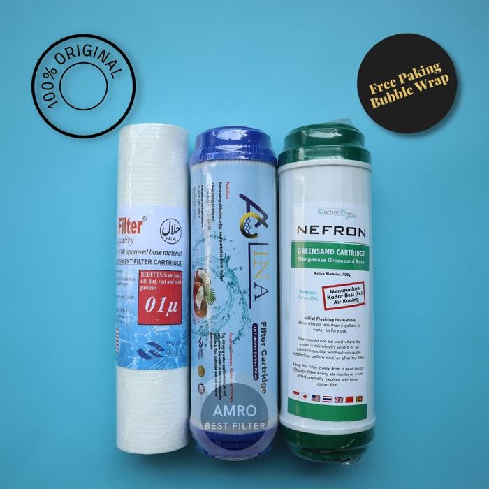 Jual PAKET FILTER AIR KANDUNGAN BESI TINGGI ( SPON + GAC + MANGANESE ...