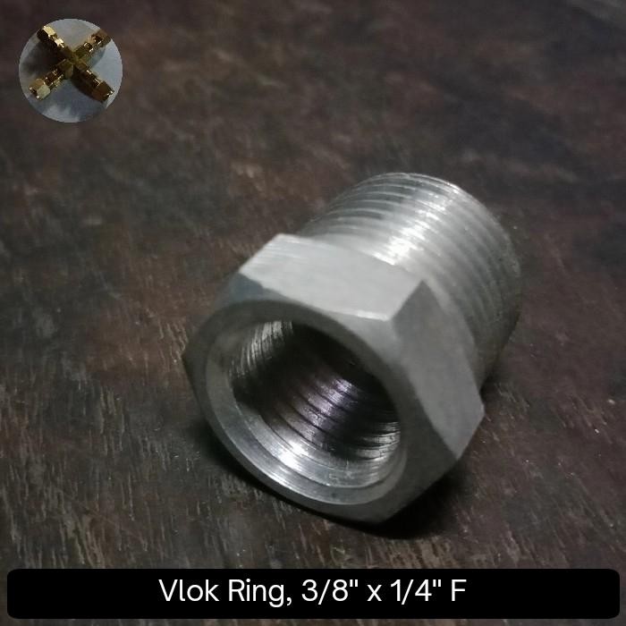 Jual Bushing Reducer / Vlok ring 3/8" x 1/4". Aluminium | Shopee Indonesia