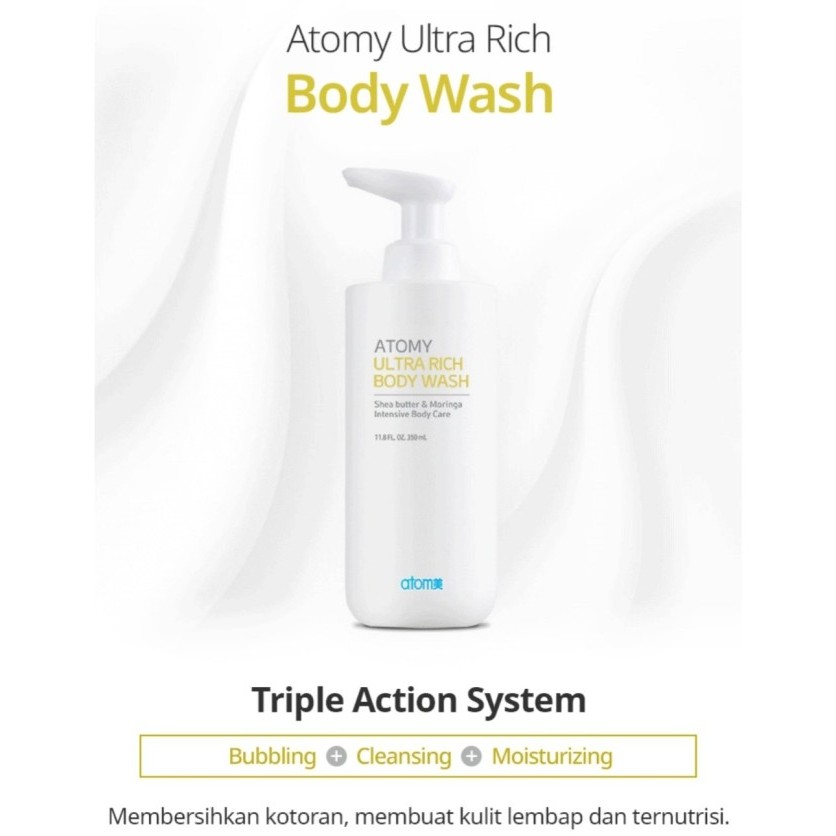 Jual Atomy ULTRA RICH Body Wash isi 350 ml Sabun Mandi kaya Pelembab ...