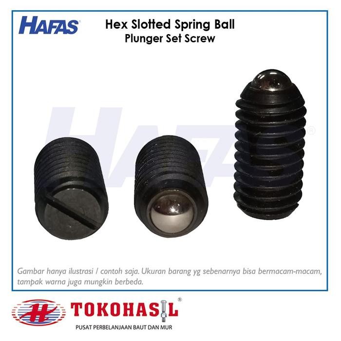 Jual PJ Slotted Spring Ball Plunger M5 x 12 - P0.80 (Set Screw ...