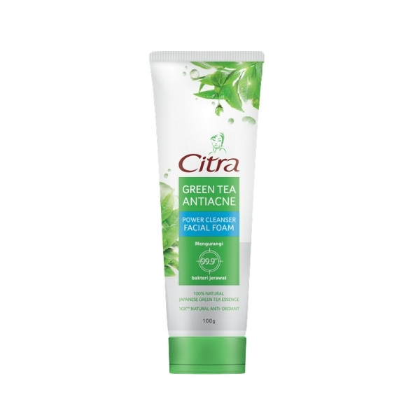 Jual CITRA GREENTEA ANTIACNE POWER CLEANSER FACIAL FOAM 100 GR | Shopee ...