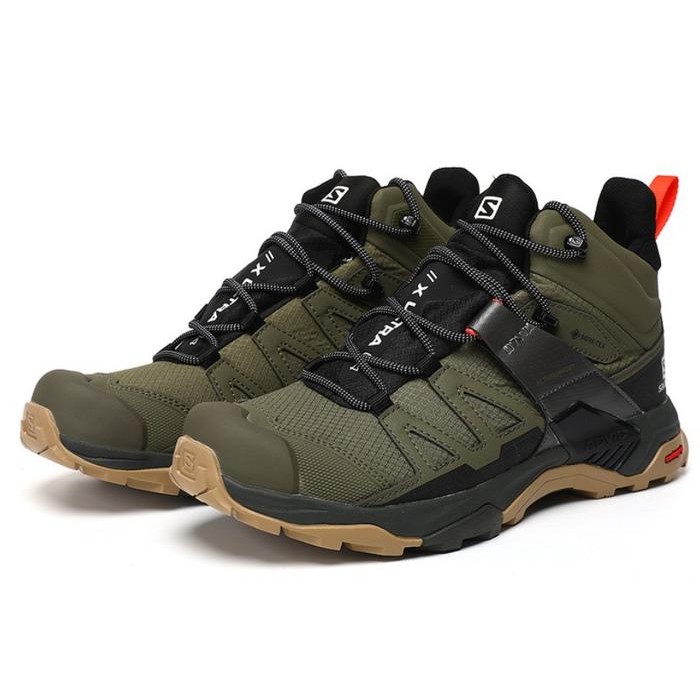 Jual Sepatu Salomon X Ultra 4 Mid Gtx Men'S Shoes Hiking Shoes - Green ...
