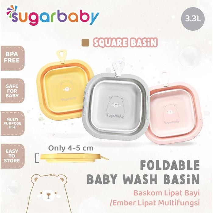 Jual Pilihan- Sugar Baby Foldable Baby Wash Basin Square - Ember Lipat ...