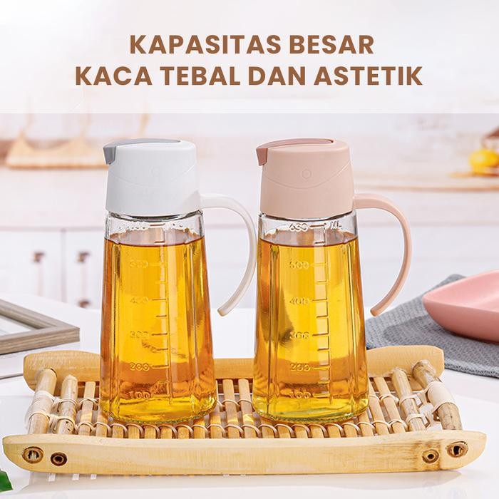 Jual Pilihan- Dorahomi Wadah Botol Minyak Goreng Kaca Aesthetic 630Ml ...