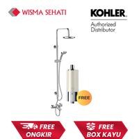 Jual KOHLER KUMIN Bath and Dual Shower Column Shower Set Chrome K ...
