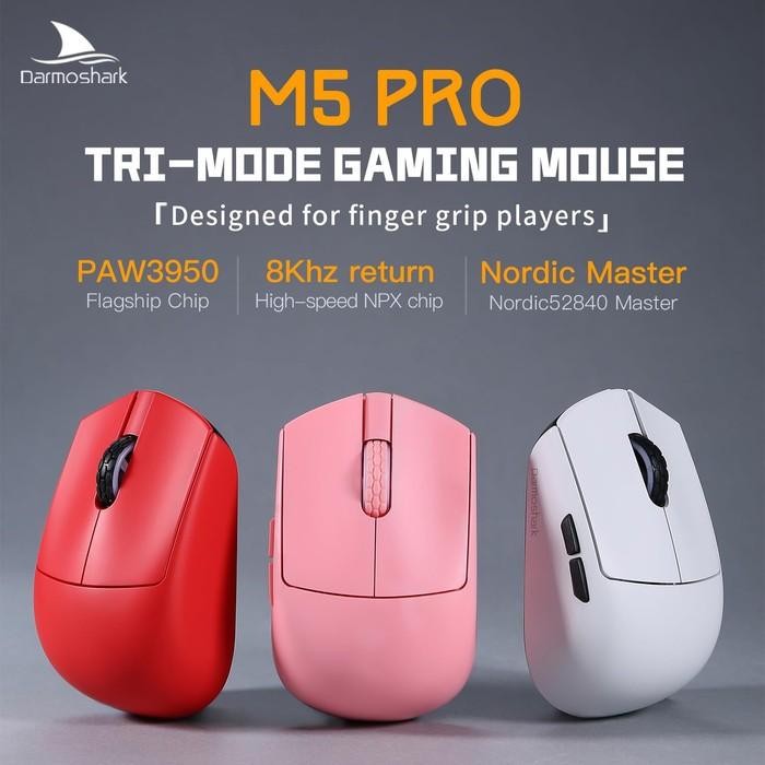 Jual Darmoshark M5 Pro MP Fish Head 8K Wireless Ultra Light Finger Tip ...