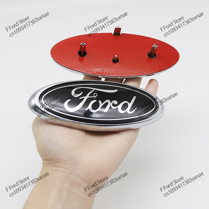 Jual IMPORT Ford 14.7cm Front Grille Logo Sticker With Jammed Foot Logo ...