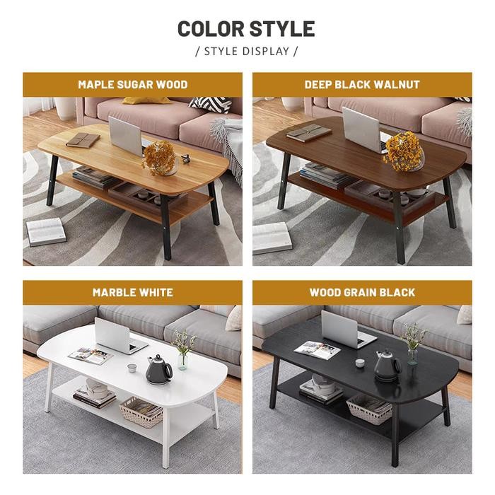 Jual Meja Tamu 2 Tingkat Living Room Center Table Coffee Table Meja ...