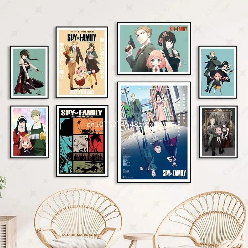 Jual Anime Spy X Family Poster Canvas Painting Bar Coffee Shop Wall ...