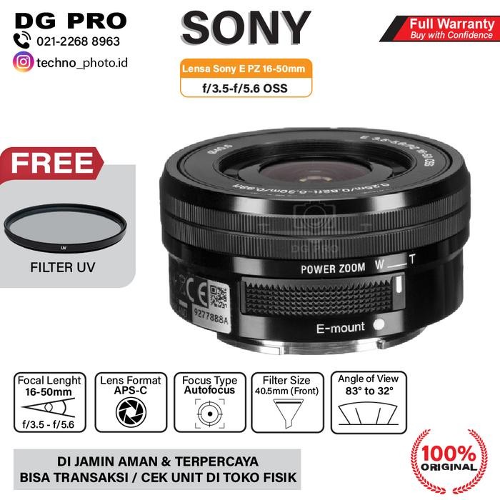 Jual Lensa Sony E PZ 16-50mm f3.5-5.6 OSS Lens A5000 A5100 A6000 ...