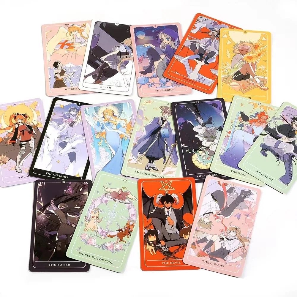 Jual 1Pcs Deck Tarot Anime Tarot Deck Explore The Archetypes Symbolism ...