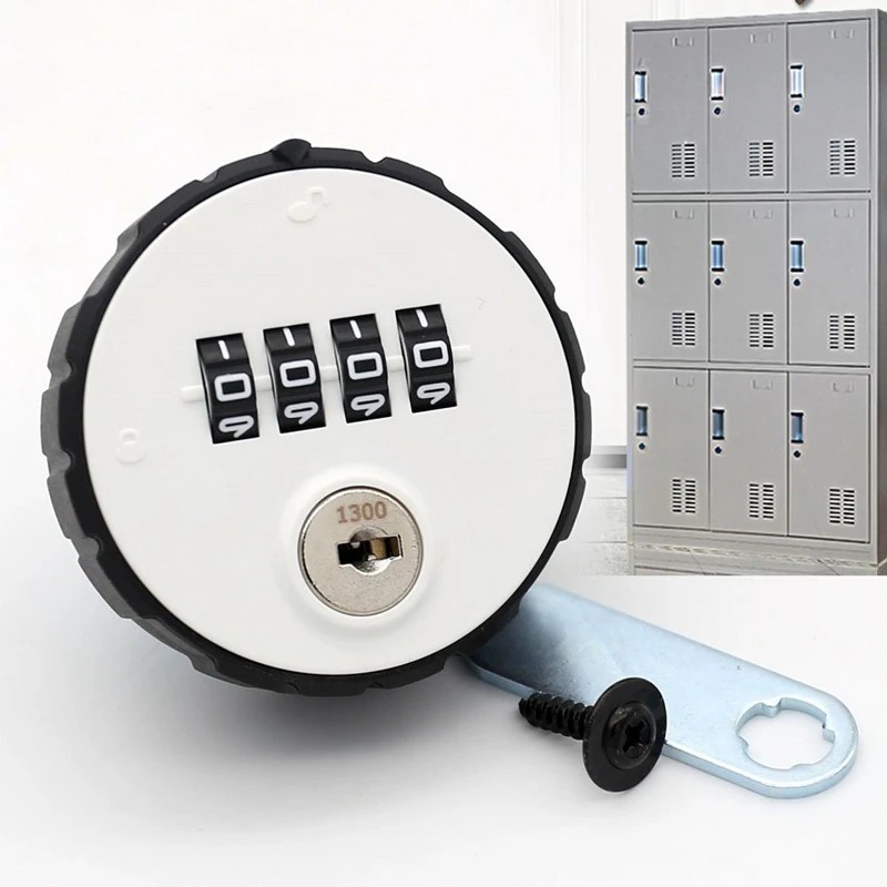 Jual NEW 4 Digital Zinc Alloy Code Password Safe Lock 100 Combination ...