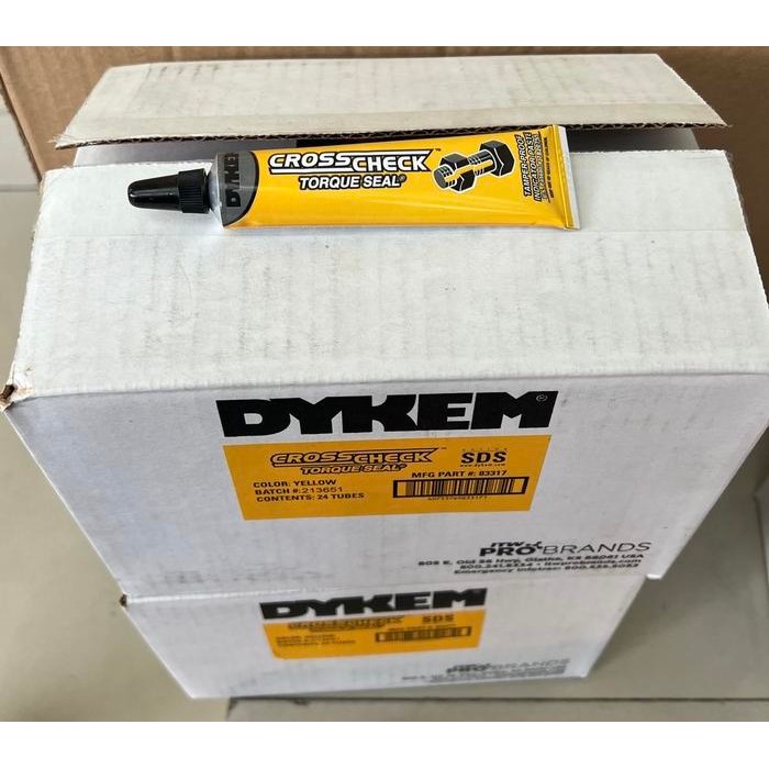 Jual DYKEM CROSS CHECK TORQUE SEAL YELLOW TAMPER PROOF PASTE 83317 ...