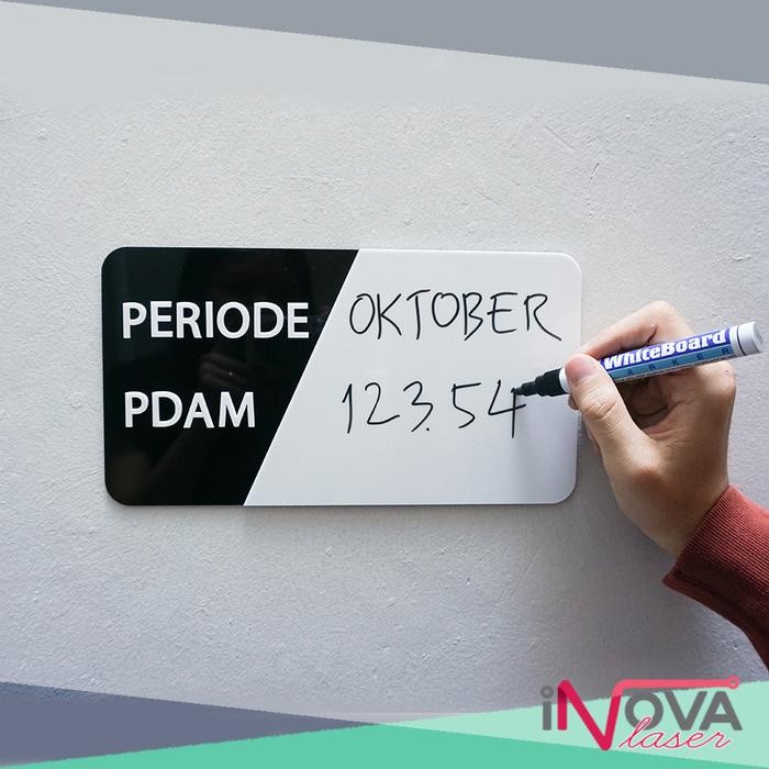 Jual Papan Stand Meter PDAM Akrilik Acrylic Minimalis Modern | Shopee ...