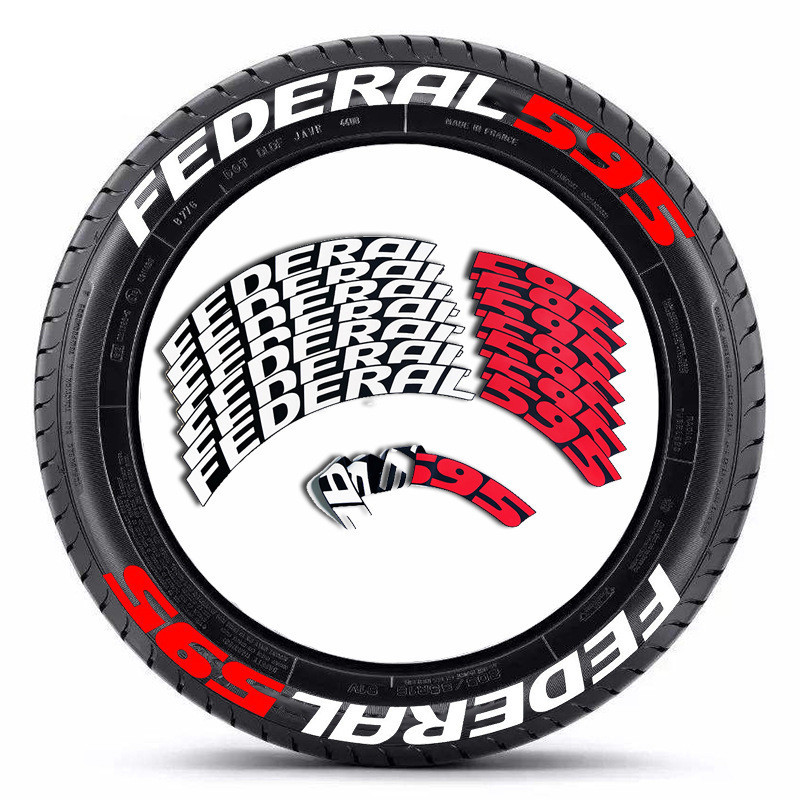 Jual Car Styling Tire Letters Sticker for FEDERAL 595 Wheel Tires ...