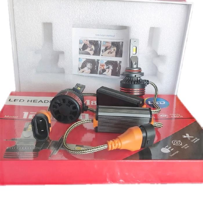 Jual Bohlam Led Headlight M8 Pro Model 120000 Hb4 9006 Super Bright ...