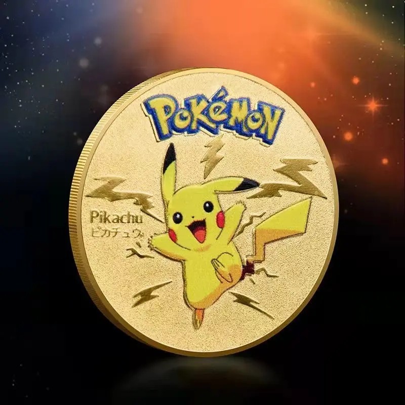 Jual Pokemon Coins Metal Mewtwo Coins Anime Commemorative Coin ...