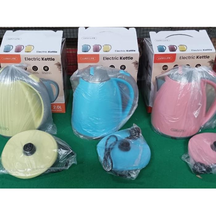 Jual Luna Life teko listrik warna pastel 1.8-2Liter - kettle listrik ...