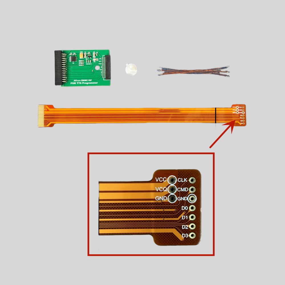 Jual Original EMMC ISP Connection Cable for T76 Programmer special ...