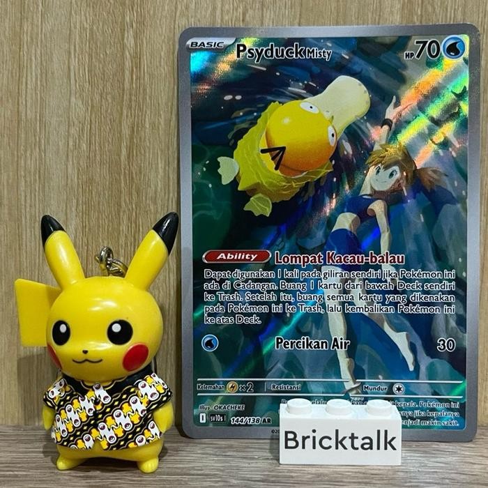 Jual Kartu Pokemon TCG Psyduck Misty AR sv10s 144/138 , Kehadiran Juara ...