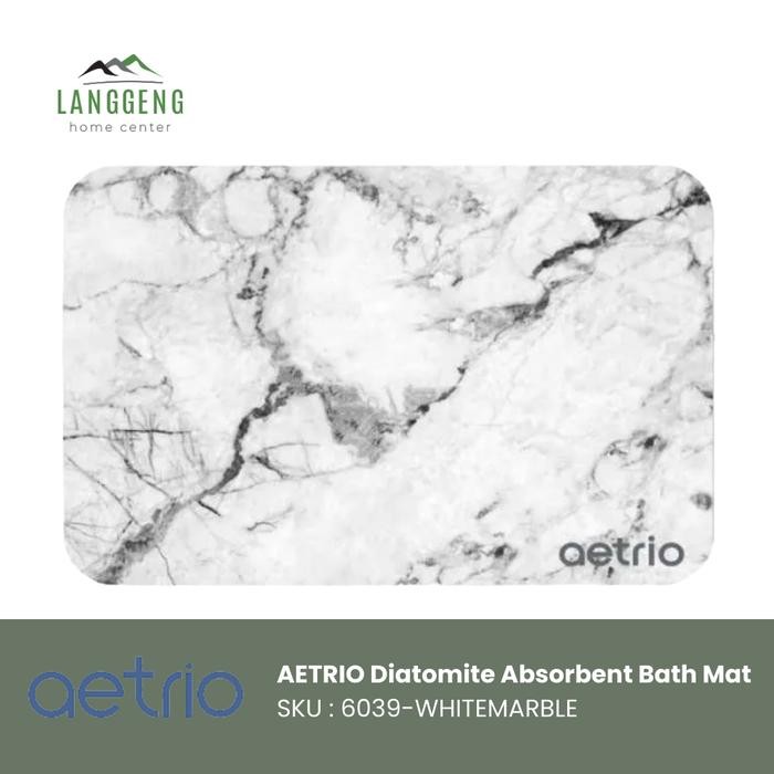 Jual AETRIO Diatomite Absorbent White Marble / Keset Batu Kamar mandi ...