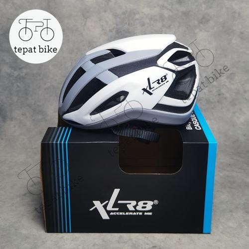Jual Helm Sepeda XLR8 SIX Roadbike MTB SELI White | Shopee Indonesia