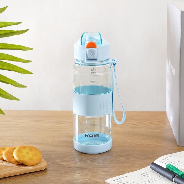Jual AZKO Kris Yuki Botol Minum Tritan Dengan Strap Water Drinking ...