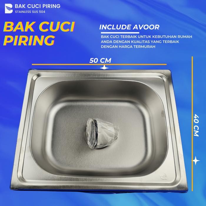 Jual Bak Cuci Piring Stainless Sus 504 / Bcp Single / Bak Cuci Piring ...