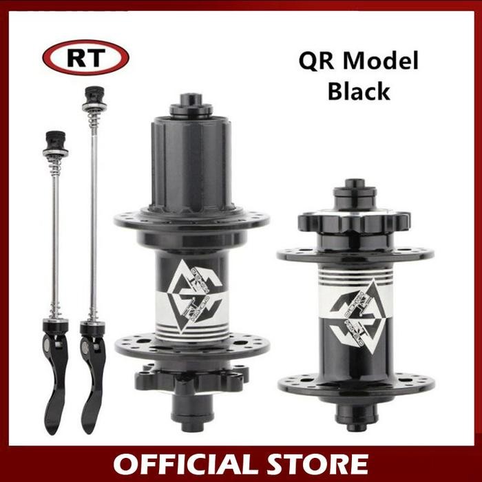 Jual Rt Sepasang Hub Freehub Depan Belakang Hitam 32H Qr 7 Bearing ...