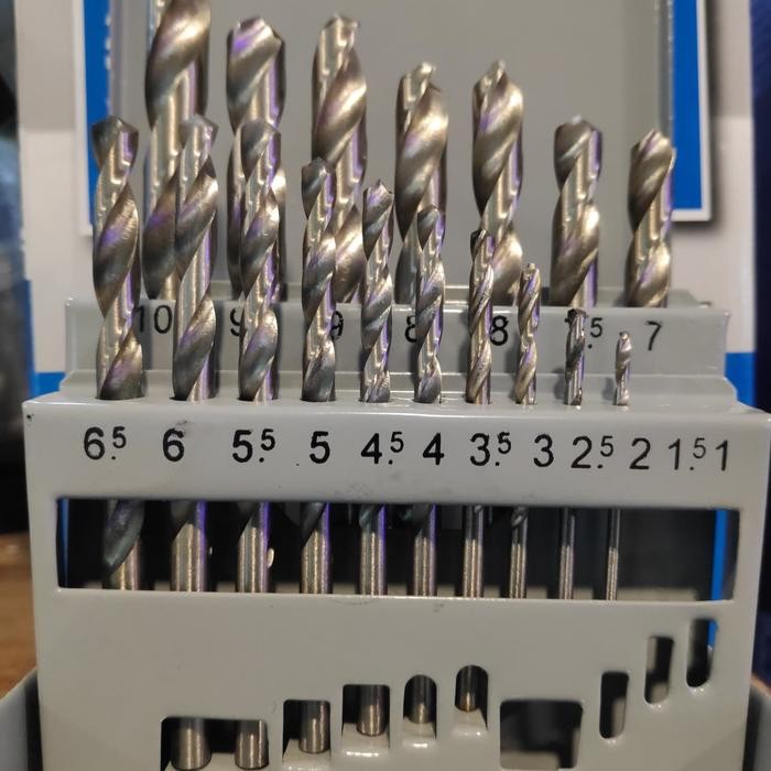 Jual Mata Bor Set Besi Dan Kayu Hss 19 Pcs Drill Bits Fujiyama | Shopee ...